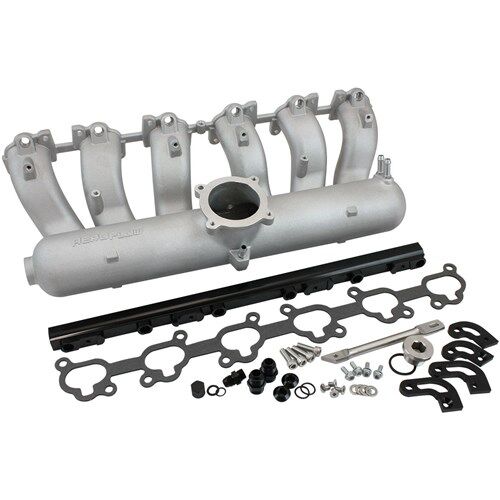 Ford Falcon FG Barra Intake Manifold, Natural Cast Finish -8ORB Fuel ...