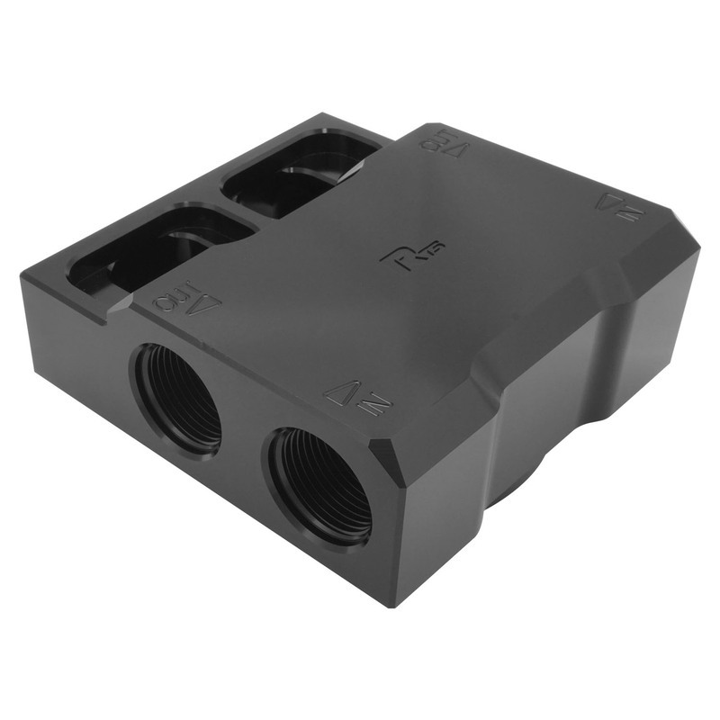 RTS Remote Oil Filter Head, 13/16''-16 Thread, 4x Side AN12 ORB Ports ...